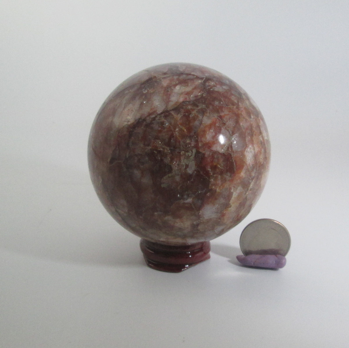 Fire Quartz Sphere & Stand – Mystical Moons