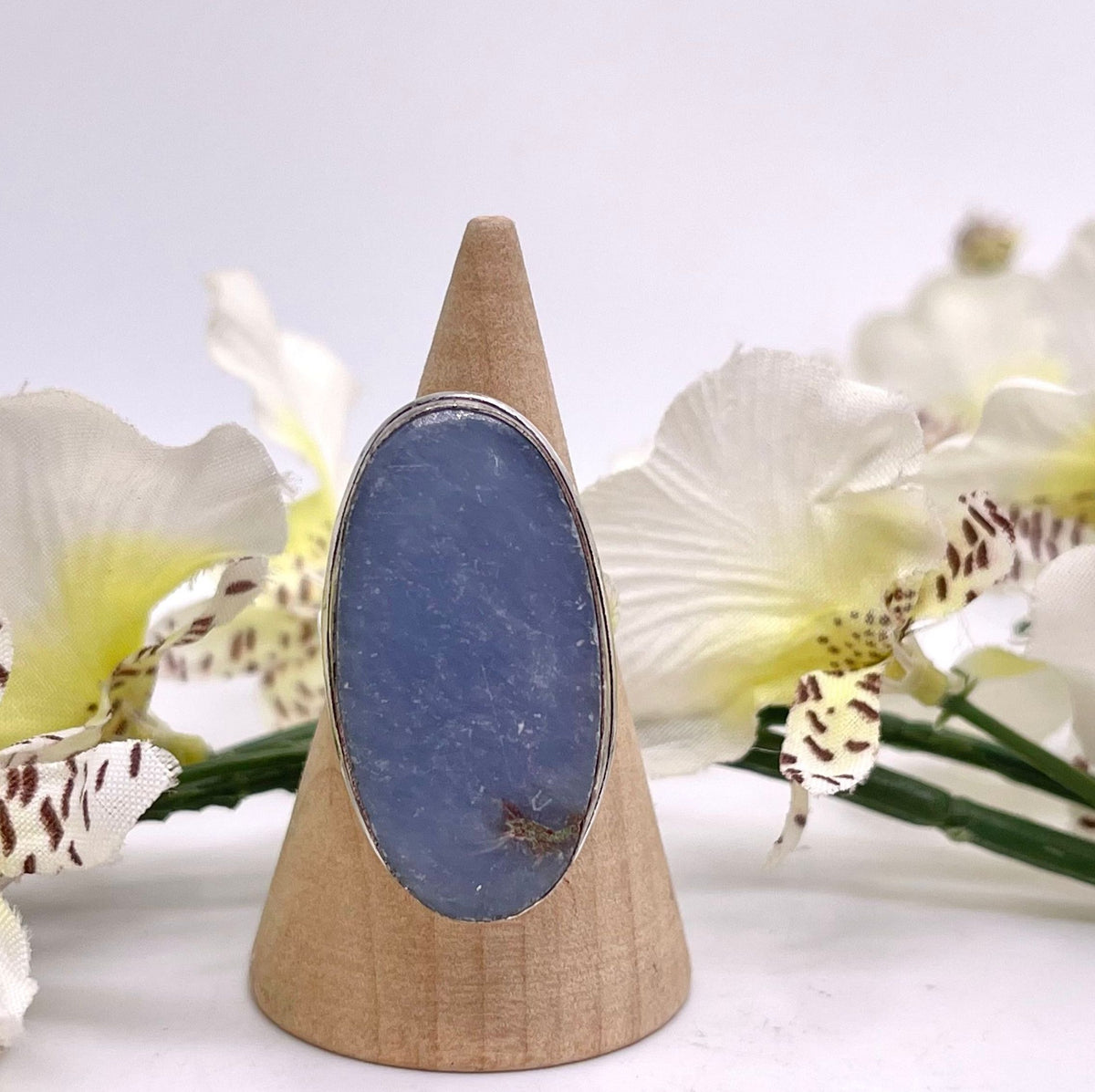 Angelite Ring – Mystical Moons