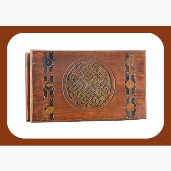 Celtic Knot Wooden Chest – Mystical Moons